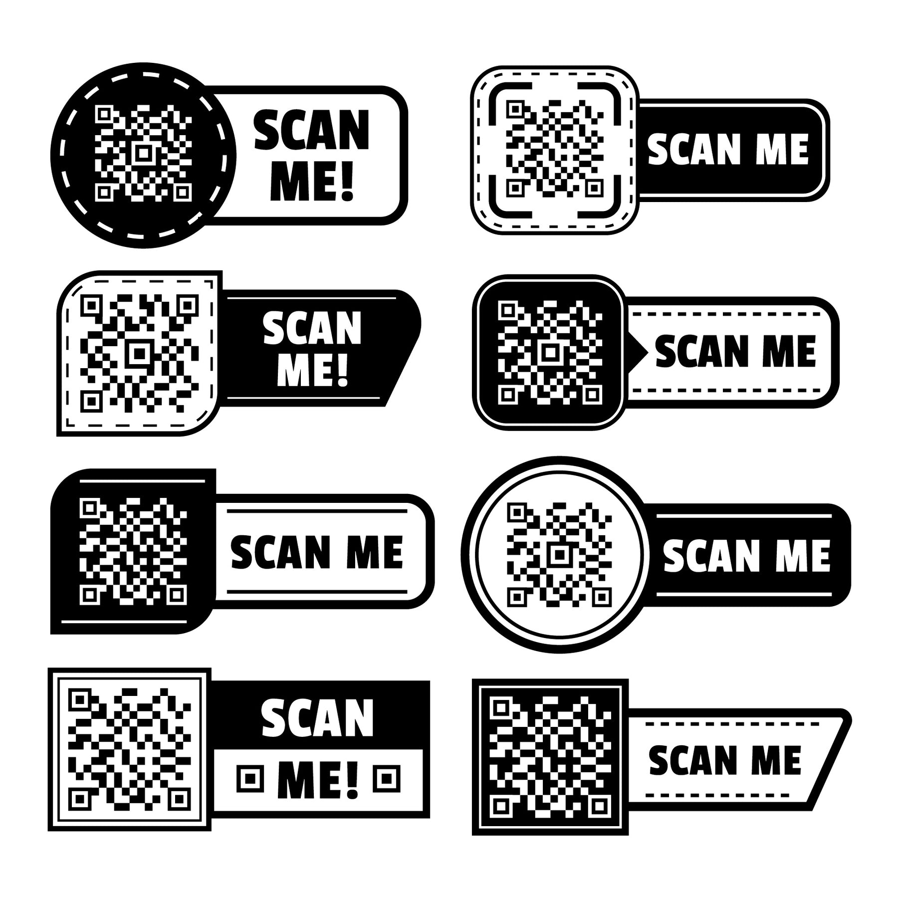 qr code stickers , printable qr code stickers , qr decal , hologram ...