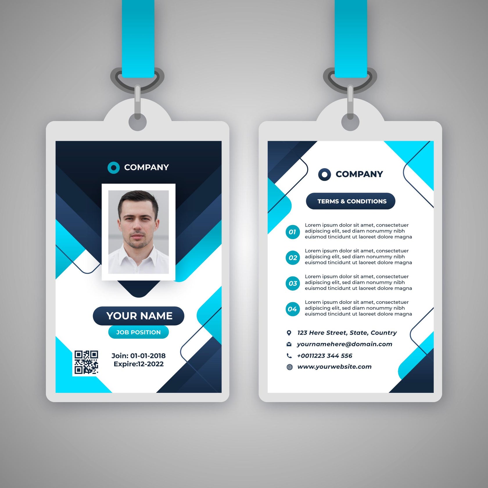 online id card, id card printing, custom lanyards for id badges ...